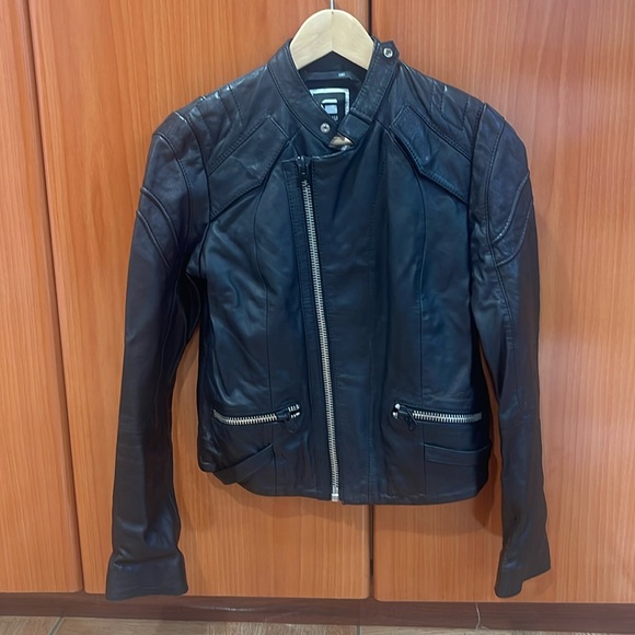 G-Star | Jackets & Coats | Gstar Leather Jacket | Poshmark
